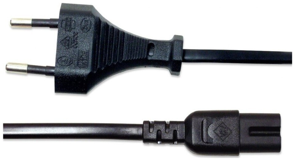 Manhattan Euro / IEC C7 - Euro / IEC C7 Cable 3m Μαύρο | Skroutz.gr