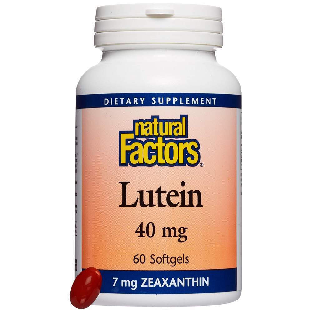 Natural Factors Lutein 40mg Ειδικό Συμπλήρωμα Διατροφής 60 μαλακές ...