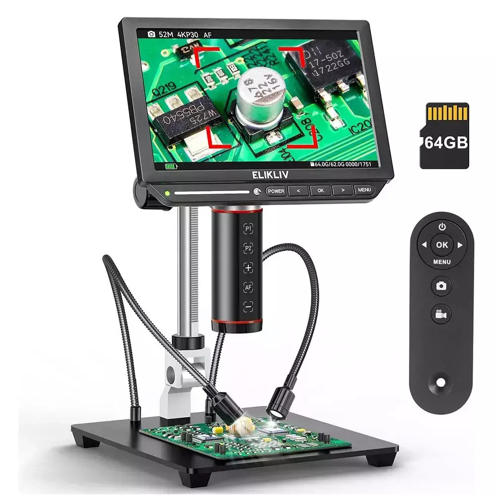 Digital Microscope 2000x Magnification 4k Uhd Resolution Em4k-af 2000x ...