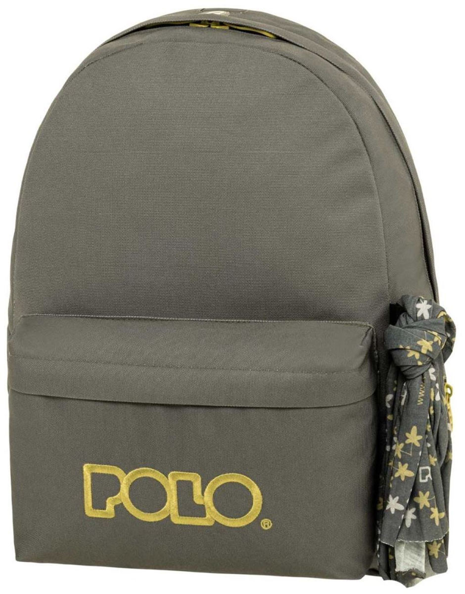 Polo Original Scarf Σχολική Τσάντα Πλάτης Γυμνασίου - Λυκείου Γκρι 20lt 9-01-135-2276 2024 ...
