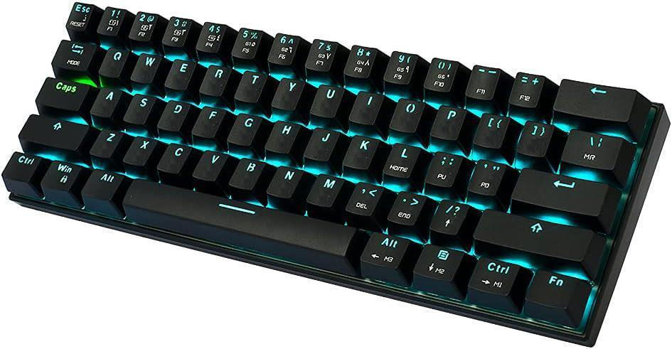 Motospeed SK62 Ασύρματο Gaming Μηχανικό Πληκτρολόγιο 60% με Outemu Blue ...