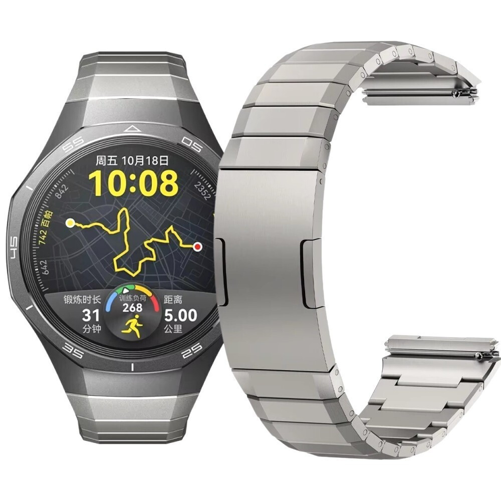 Best Accessories Titanium Strap Silver Huawei Watch Gt5 Pro 46mm ...