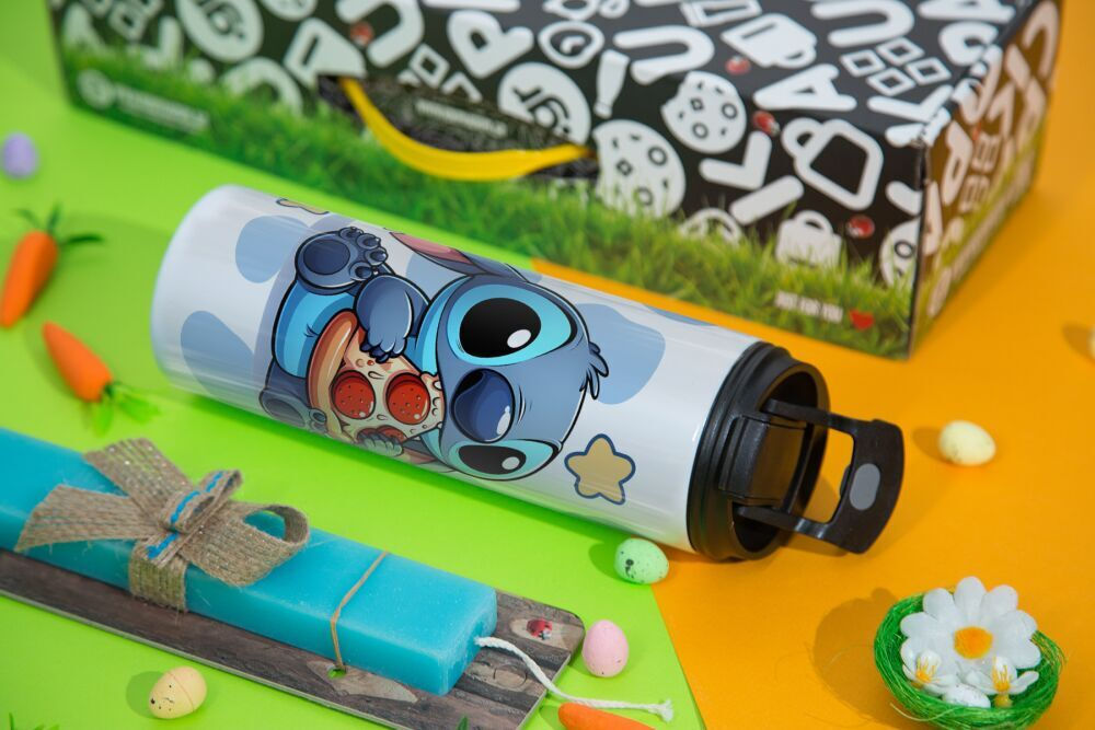 Termos cu Doublă Capacitate 600ml pentru Lumânare de Paște Stitch Pizza ...