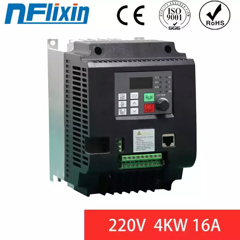 Vfd Inverter Multiple Power Ratings Open Loop Control 220v 4kw Black 1 ...