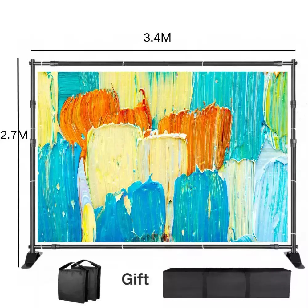 Backdrop Stand Adjustable Dimensions Stable Sturdy Design 2.7x3.4m ...