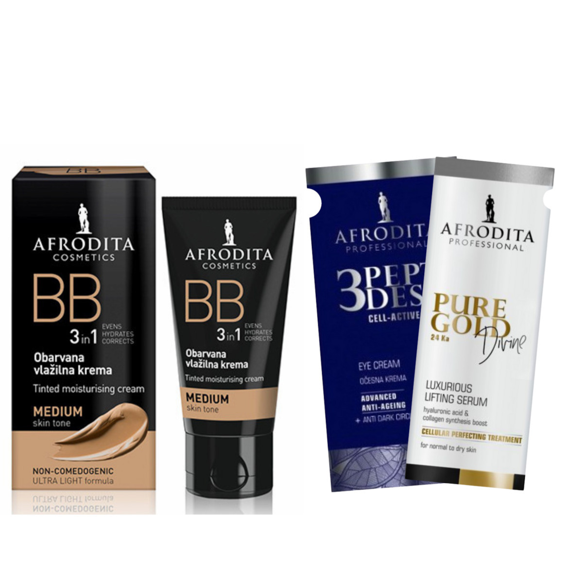 Afrodita Professional BB Medium Κρέμα Προσώπου για Ενυδάτωση & Ακμή | Skroutz.gr