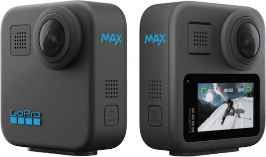 GoPro Max 360 Action Camera 5K Λήψης 360° Υποβρύχια και Wi-Fi Μαύρη | Skroutz.gr