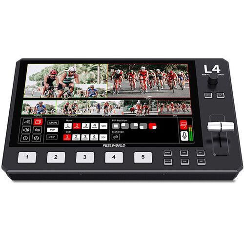 Feelworld L4 Multi-camera Video Mixer Switcher 10.1'' Touch Screen Lcd ...