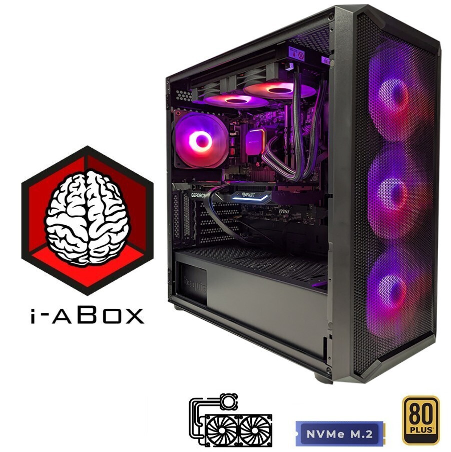 i-aBox Gamer's Choice v4i G+ Gaming Desktop PC (Ryzen 7-5700X/64GB DDR4 ...