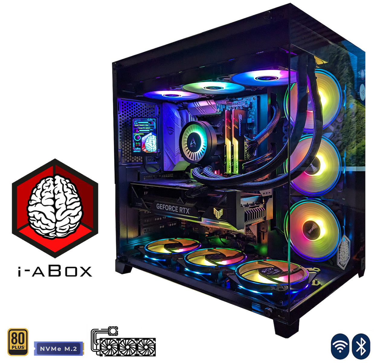 i-aBox Gamer's Choice v4i SG+ Lux Gaming Desktop PC (Ryzen 7-5700X/64GB ...