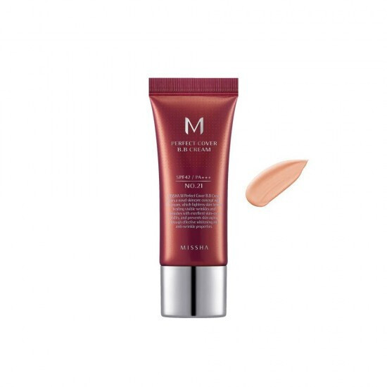 Missha M Perfect Cover BB Νο.21 24ωρη Κρέμα Προσώπου Ημέρας με SPF42 ...