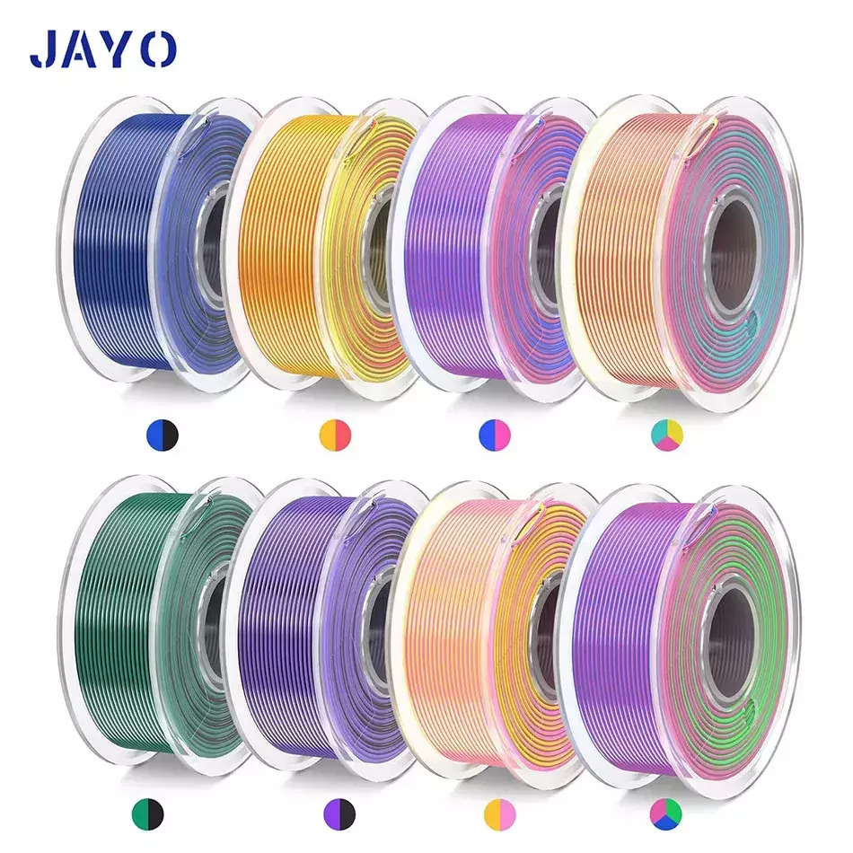 3d Printer Filament Dual Color Triple Color Options Glossy Silk Finish ...