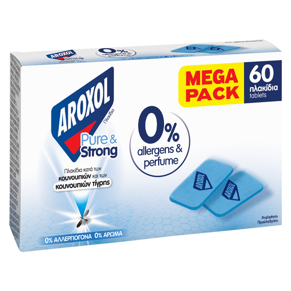 Aroxol Εντομοαπωθητικές Ταμπλέτες για Κουνούπια 60 tabs | Skroutz.gr