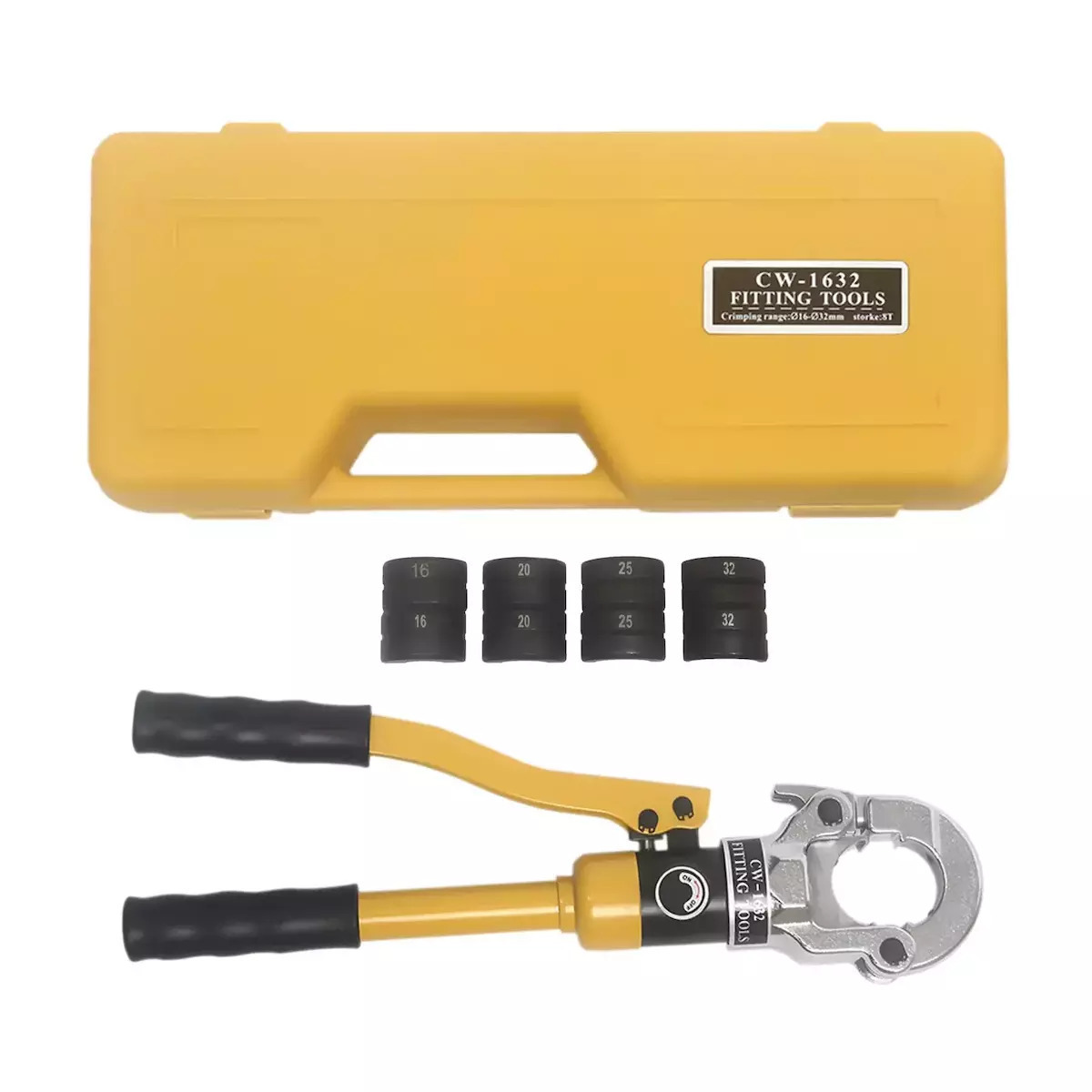 Hydraulic Crimping Tool 8 Tons Crimping Force 360° Rotatable Head ...