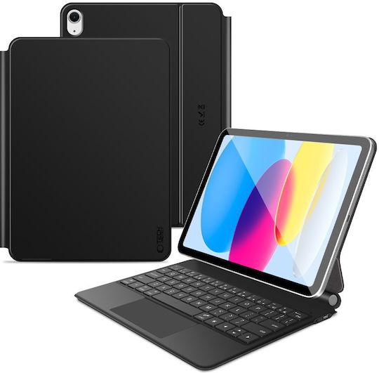 Tech-Protect Smartcase Flip Cover με Πληκτρολόγιο Μαύρη (iPad 10.9” 10/ ...