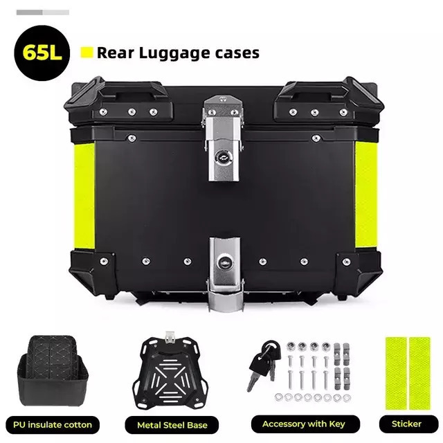 Motorcycle Helmet Box Cnc Aluminum Construction Tail Rear Tool Cases ...