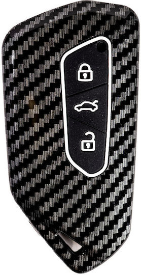 Carbon Key Cover Volkswagen Key Compatible Golf 8 Skoda Octavia A8 Mk4 ...