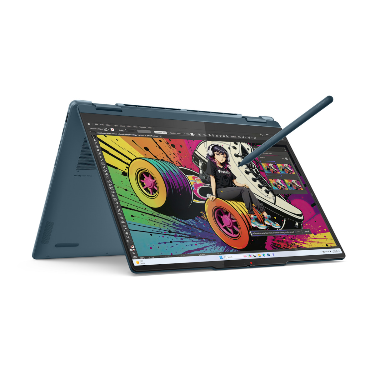 Lenovo Yoga 7 2-in-1 14AKP10 14" OLED FHD+ Touchscreen (Ryzen AI 300 Series-7 350/16GB/1TB SSD ...