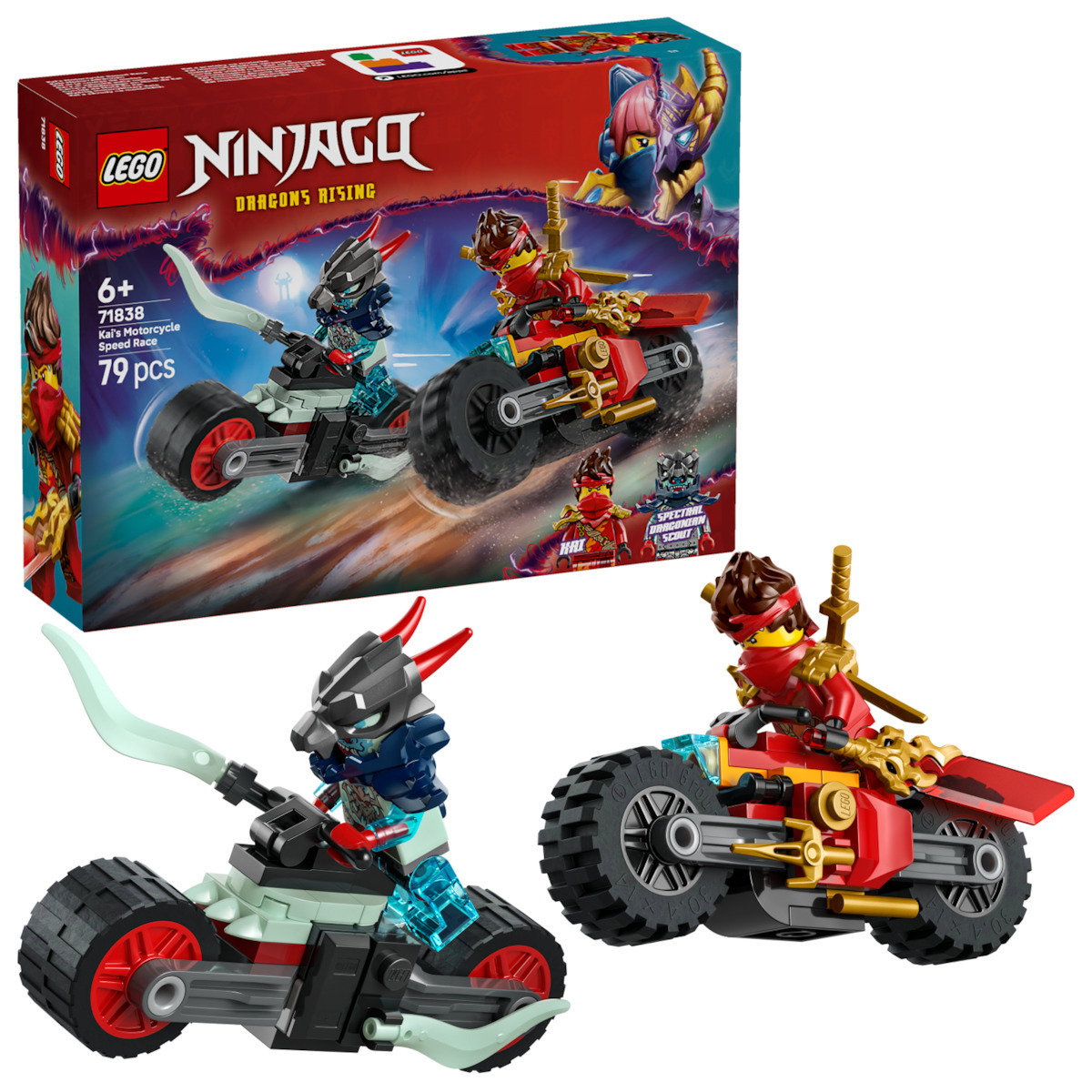 Lego Ninjago Kai's Motorcycle Speed Race για 6+ Ετών 79τμχ 71838 ...