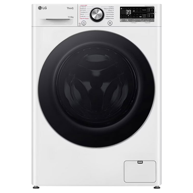 LG D4R7511TSWC Πλυντήριο-Στεγνωτήριο Ρούχων 11kg/6kg Ατμού 1400 Στροφές με Wi-Fi | Skroutz.gr