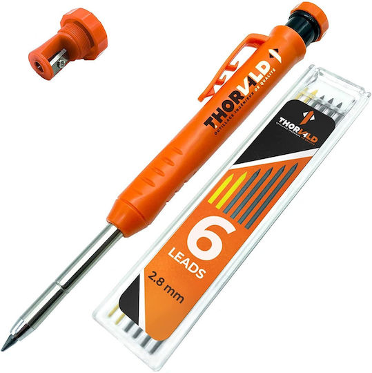 Mechanical Pencil Set 7 Leads Sharpeners Universal Carpentry Pencil ...