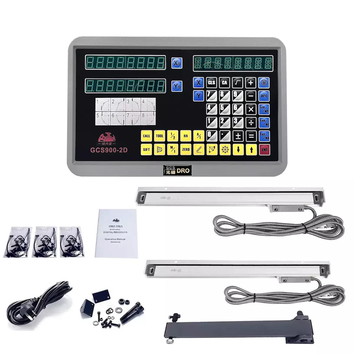 Digital Readout 2 Axis Display Linear Scale Encoder 2 Axis Complete Kit | Skroutz.gr