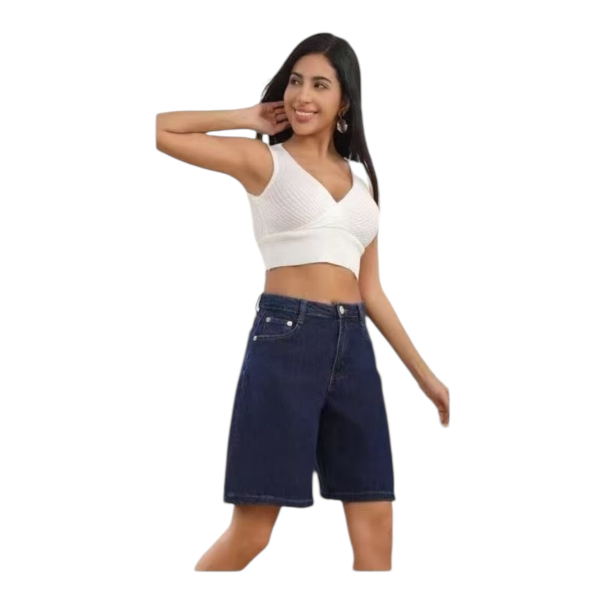 Miss Good Γυναικεία Βερμούδα Τζιν Deep Blue MG6623 | Skroutz.gr