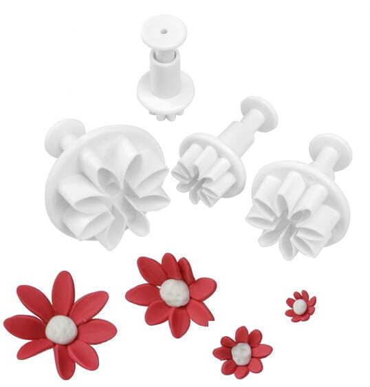 Punch Cutter Plunger Cutters Flower Shapes Daisy 4pcs | Skroutz.gr