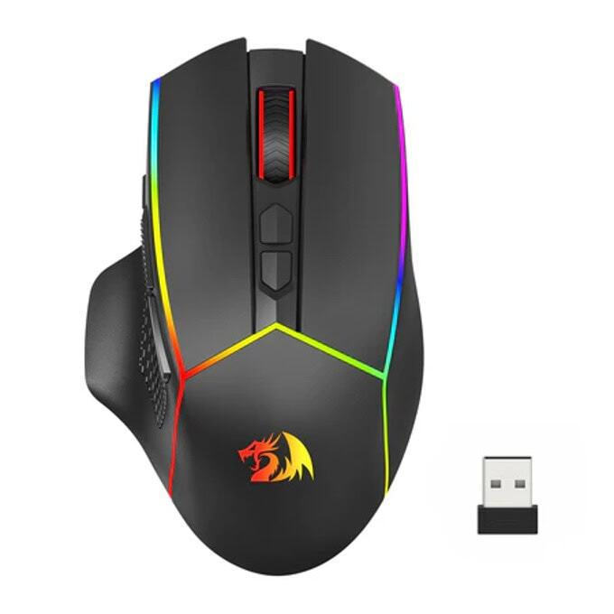 Redragon Axe Pro M814 Ασύρματο RGB Gaming Ποντίκι 8000 DPI Μαύρο ...