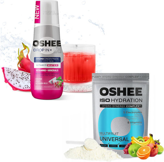 Oshee Drop Grape-dragon Fruit Syrup + Oshee Iso Hydration Powder ...