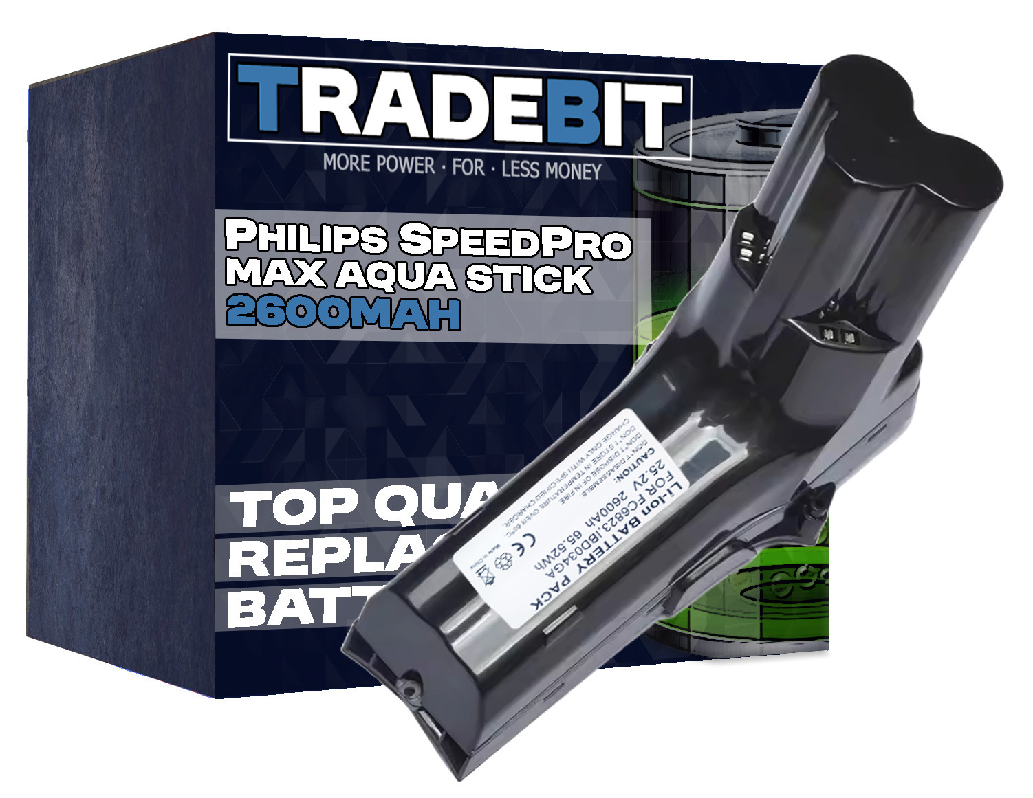 Battery Philips Speedpro Max Aqua Max Stick Vacuum Cleaner Fc6903 ...