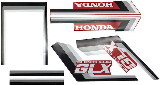 Αυτοκολλητα Σετ Honda Glx Μαυρο Κοκκινο | Skroutz.gr