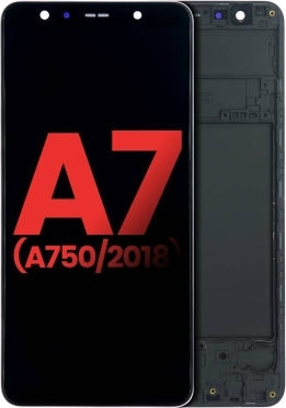 Οθόνη με Μηχανισμό Αφής για Samsung Galaxy A7 2018 (A750F) (Μαύρο ...