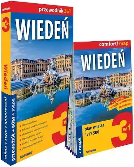 Comfort! Map Wiedeń 3w1 Przewodnik+atlas+mapa - ExpressMap | Skroutz Βιβλία