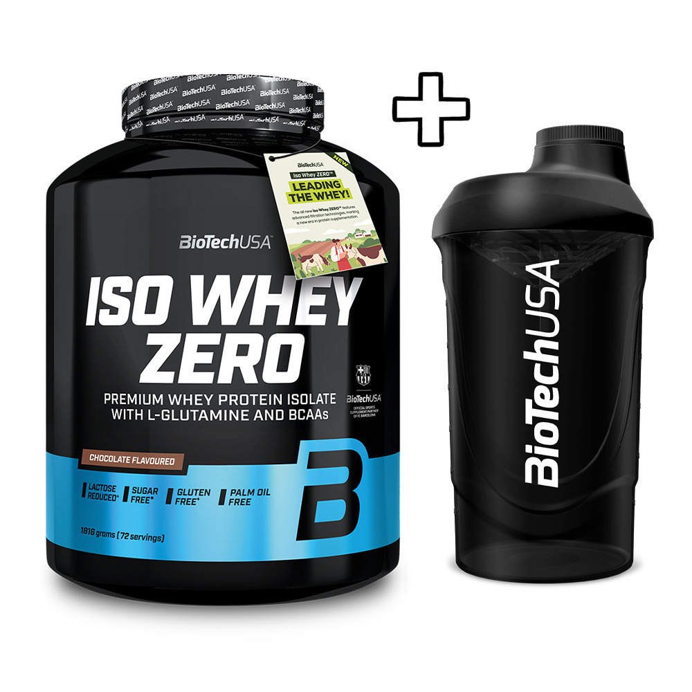 Biotech Usa Iso Whey Zero 1816g Vanilla & Biotech Usa Wave Shaker 600ml ...