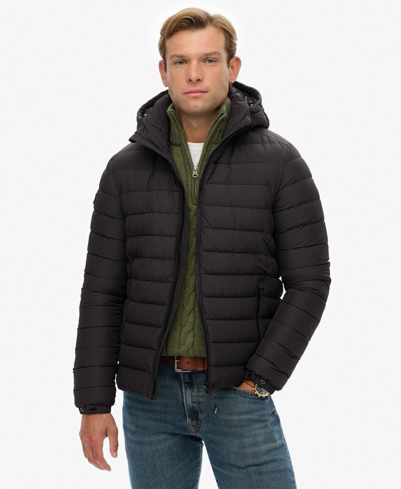Superdry Fuji Μπουφάν Puffer Black M5012290A-02A | Skroutz.gr