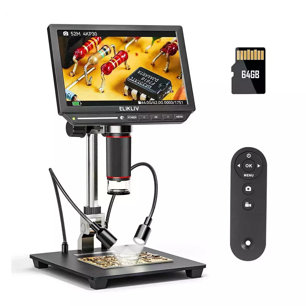 Digital Microscope 4k Imaging High Magnification Elikliv Em4k 2000x ...
