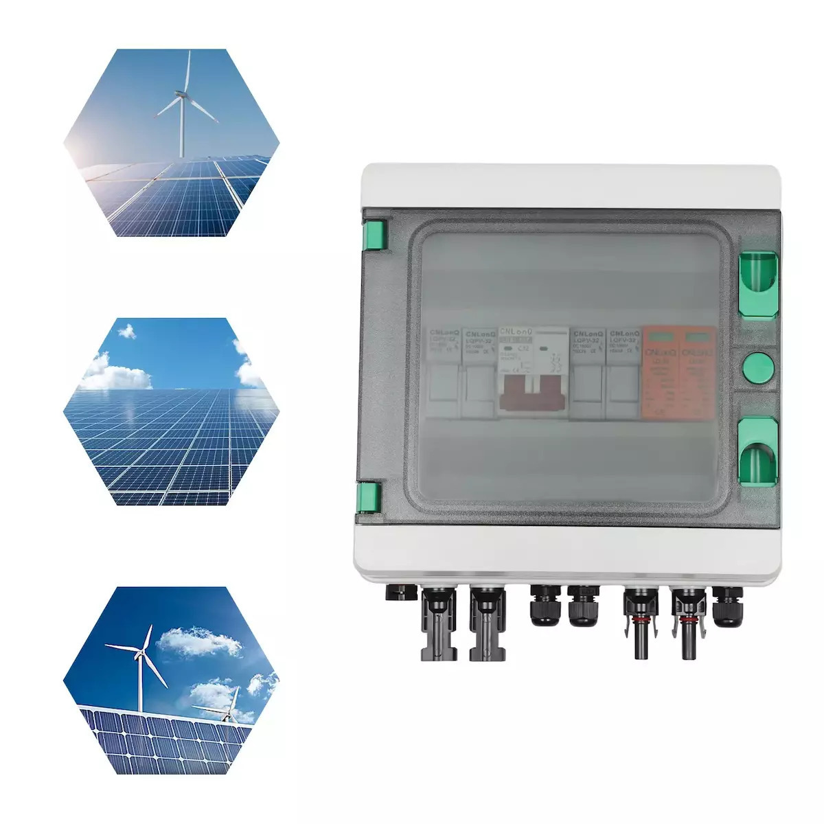 Solar Pv Combiner Box Surge Overload Lightning Protection Waterproof ...