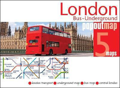 London Bus And Underground Popout Map: Pocket-size, Pop Up Map Showing ...