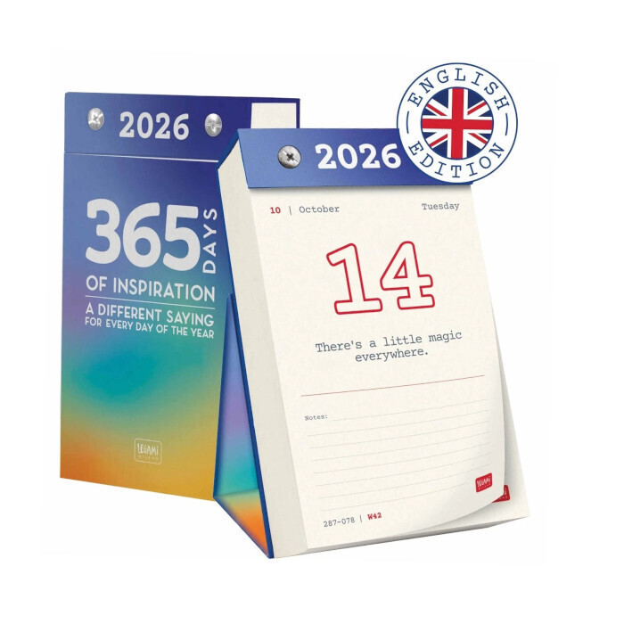 Ημερολόγιο 2026 Legami Daily Desk Calendar English Edition | Skroutz.gr