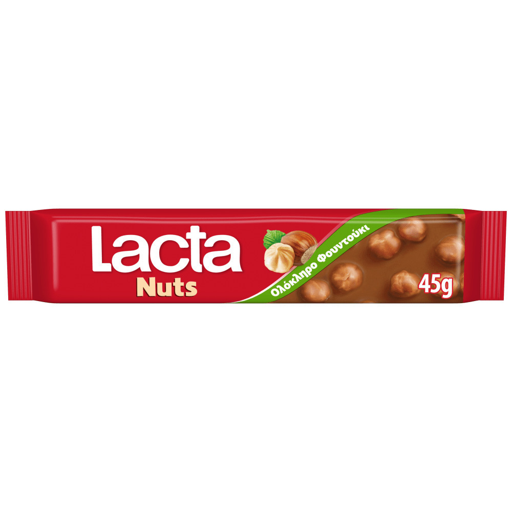Lacta Σοκολάτα Γάλακτος Ολόκληρο Φουντούκι 45gr | Skroutz.gr