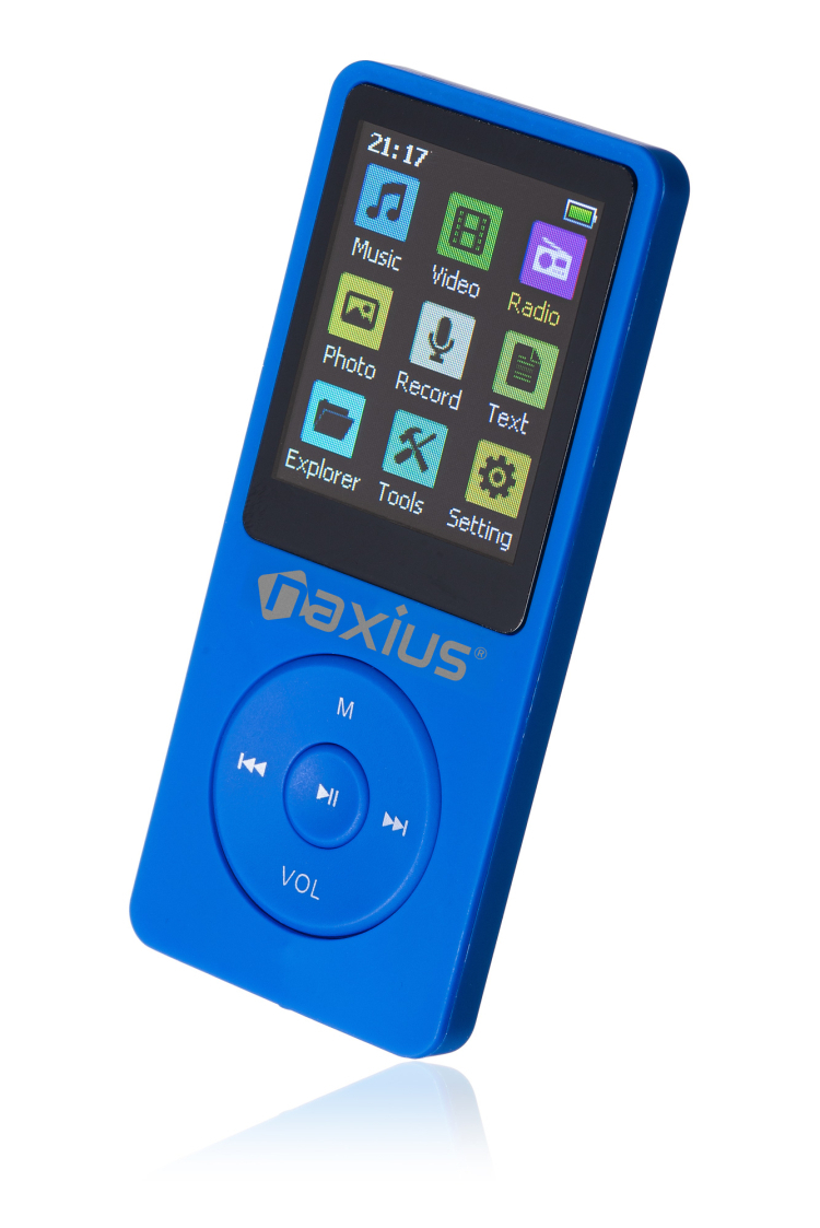 Naxius MP4 Player (8GB) με Οθόνη LCD / TFT 1.8" Μπλε | Skroutz.gr