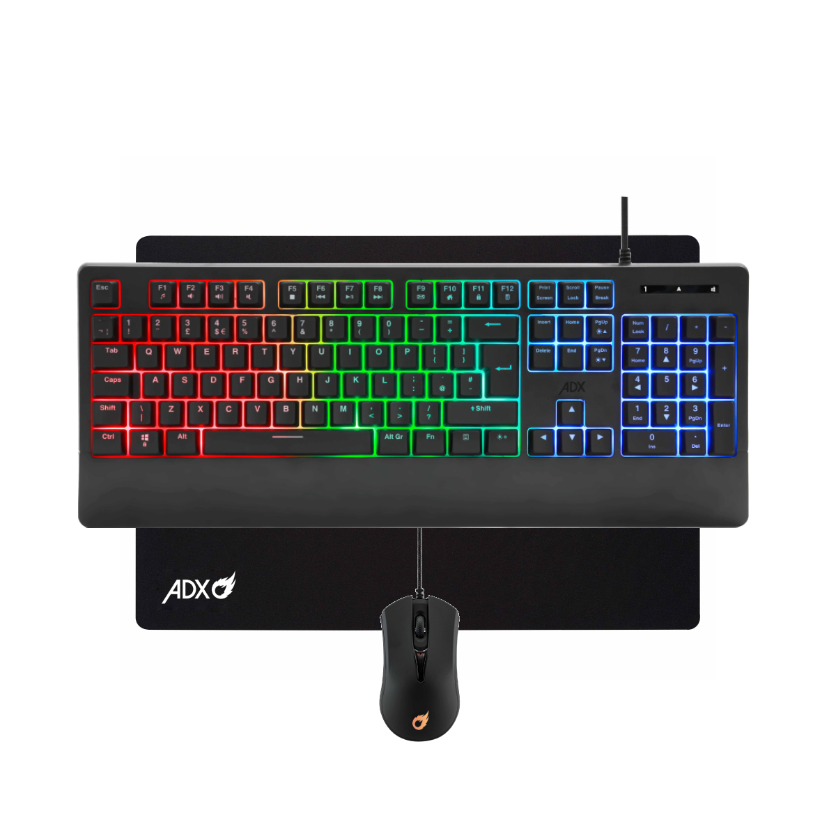 ADX ADXCOM325K Set Gaming Tastatură Mecanică cu iluminare RGB & Mouse ...