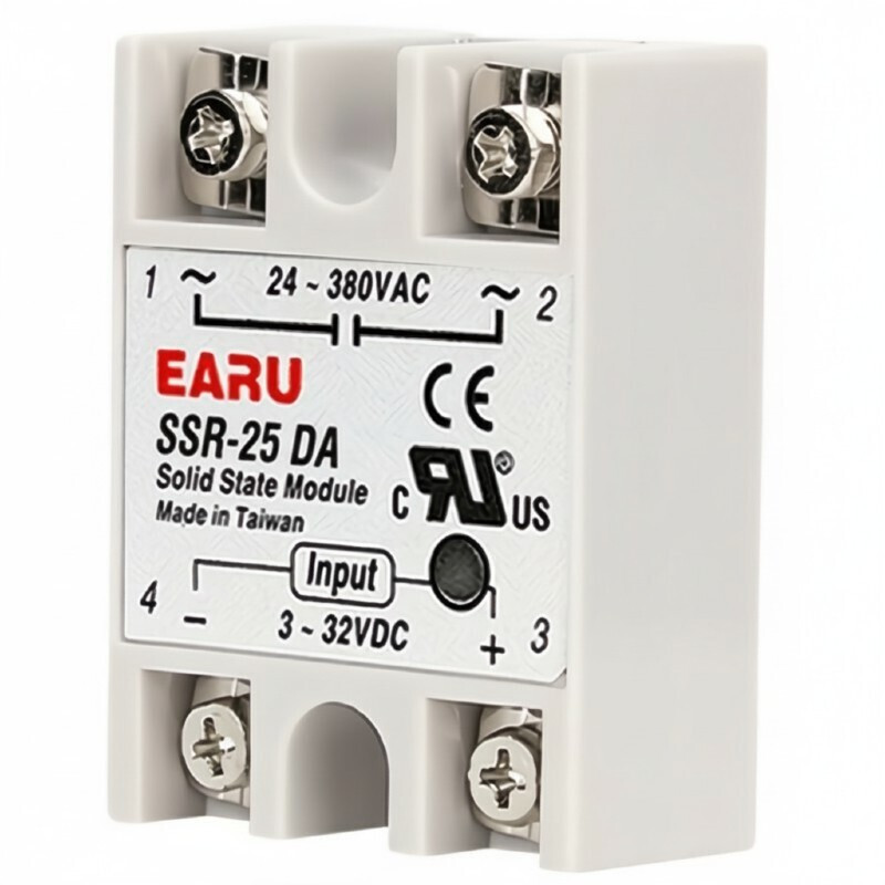 Earu Ssr-25da 25a Output Ac24-380v Solid State Relay | Skroutz.gr