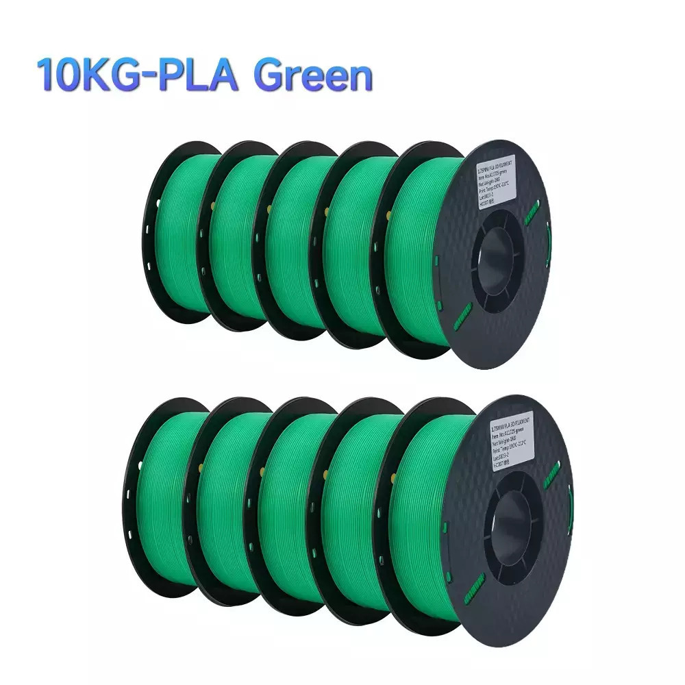 Pla Filament 3d Printer 1.75mm Diameter 1kg Roll 10kg Pla Green ...