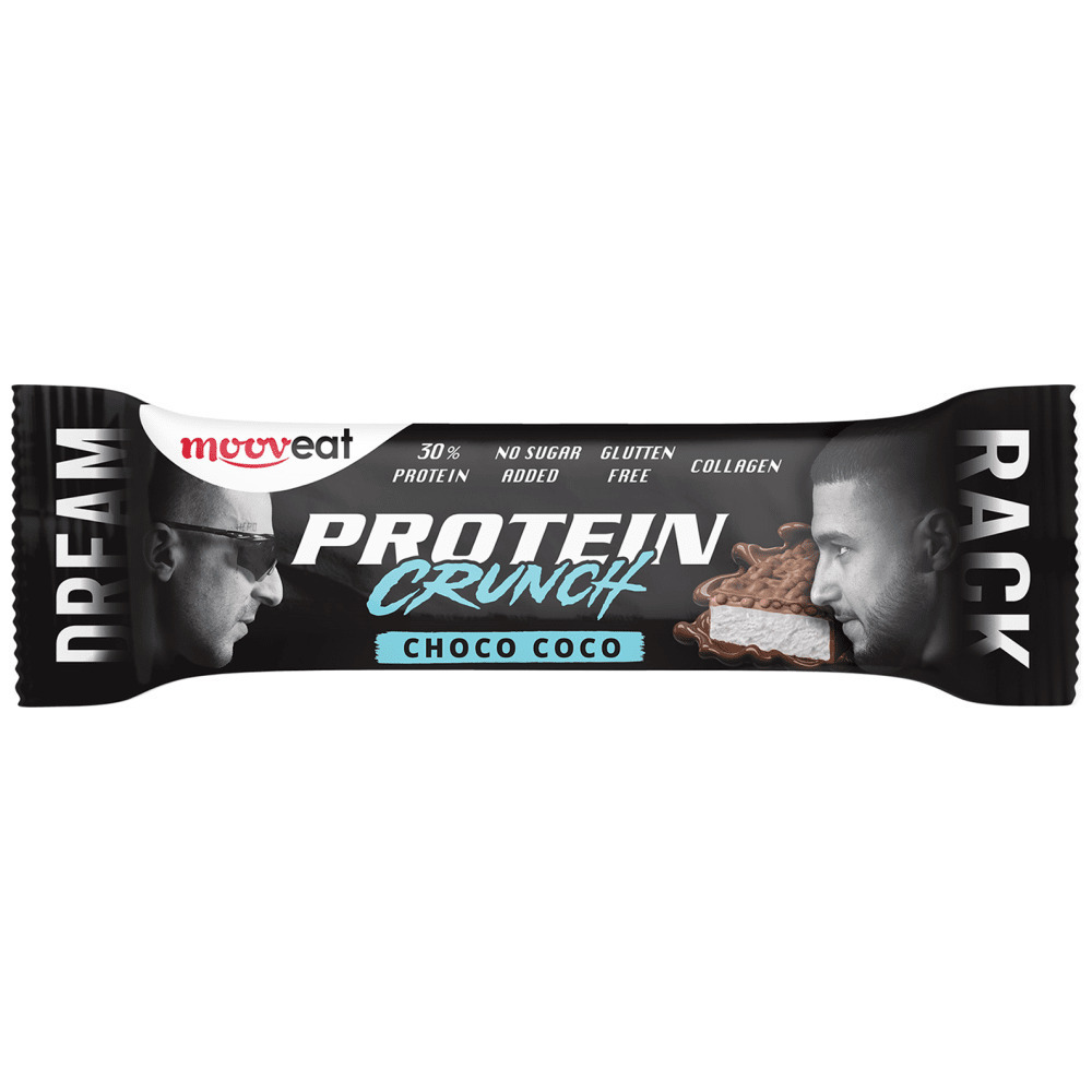 Mooveat Protein Crunch Μπάρα με 30% Πρωτεΐνη & Γεύση Coco Choco 65gr ...