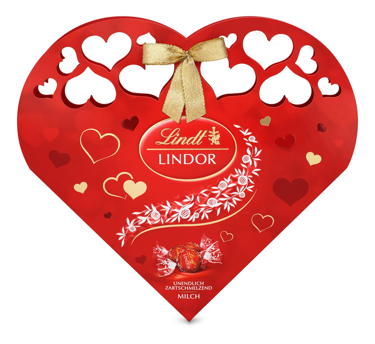 Lindt Lindor Heart Pack Infinitely Smooth Melting Lindor Milk Balls In ...