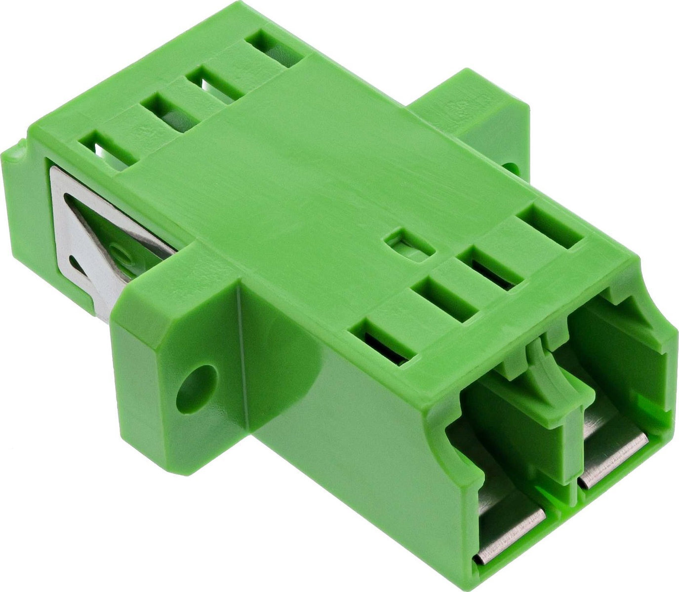 Inline Fiber Optic Coupler Duplex Lc Lc Singlemode Green Ceramic Sleeve ...
