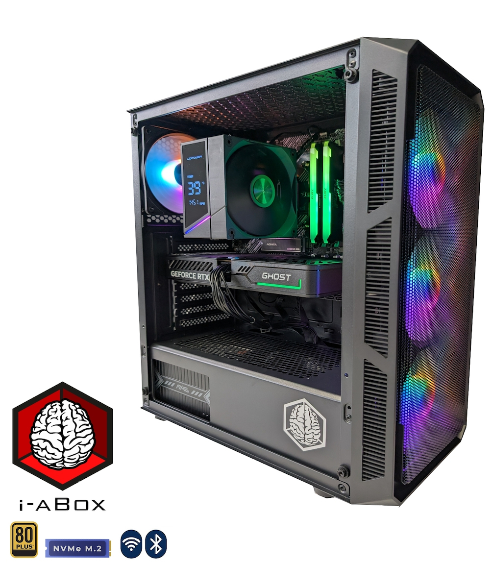 i-aBox Stealth Power v1 GC Lux Gaming Desktop PC (Ryzen 5-8400F/16GB ...