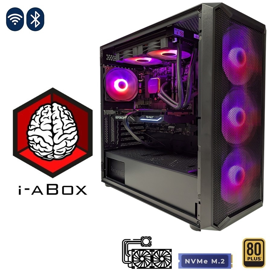i-aBox Entry lvl v5 SC Gaming Desktop PC (Ryzen 5-9600X/16GB DDR5/2TB ...